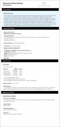 Direct Marketing Lists | Media Planning | SRDS