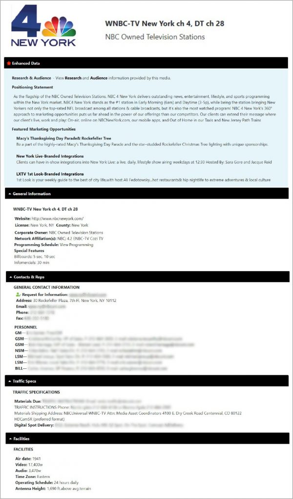 Cable Media Planning Data | TV & Cable | SRDS