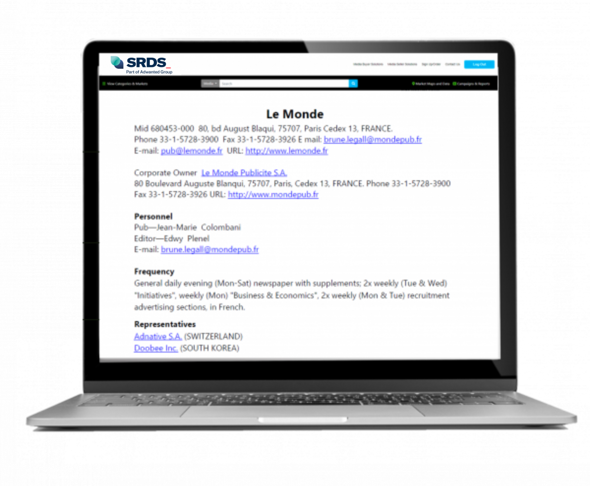 International Media Guides | SRDS