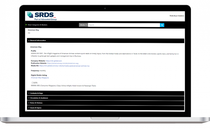Your SRDS Profile | Media Selling Solutions | SRDS